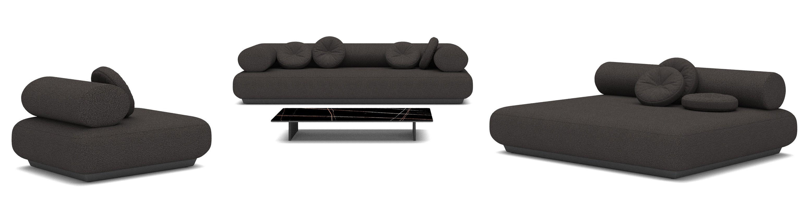 Lanai Rec. Coffee Table - Black with Onyx Stone Top – Casualife Outdoor ...