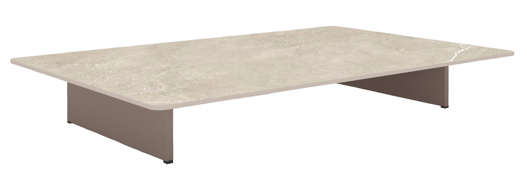 Lanai Rec. Coffee Table - Taupe with Sand Stone Top – Casualife Outdoor ...