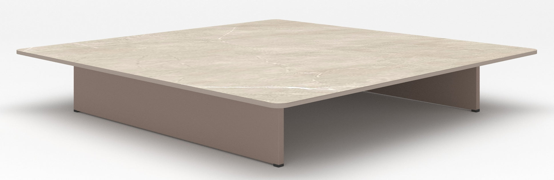 Lanai SQ Coffee Table - Taupe with Sand Stone Top – Casualife Outdoor ...