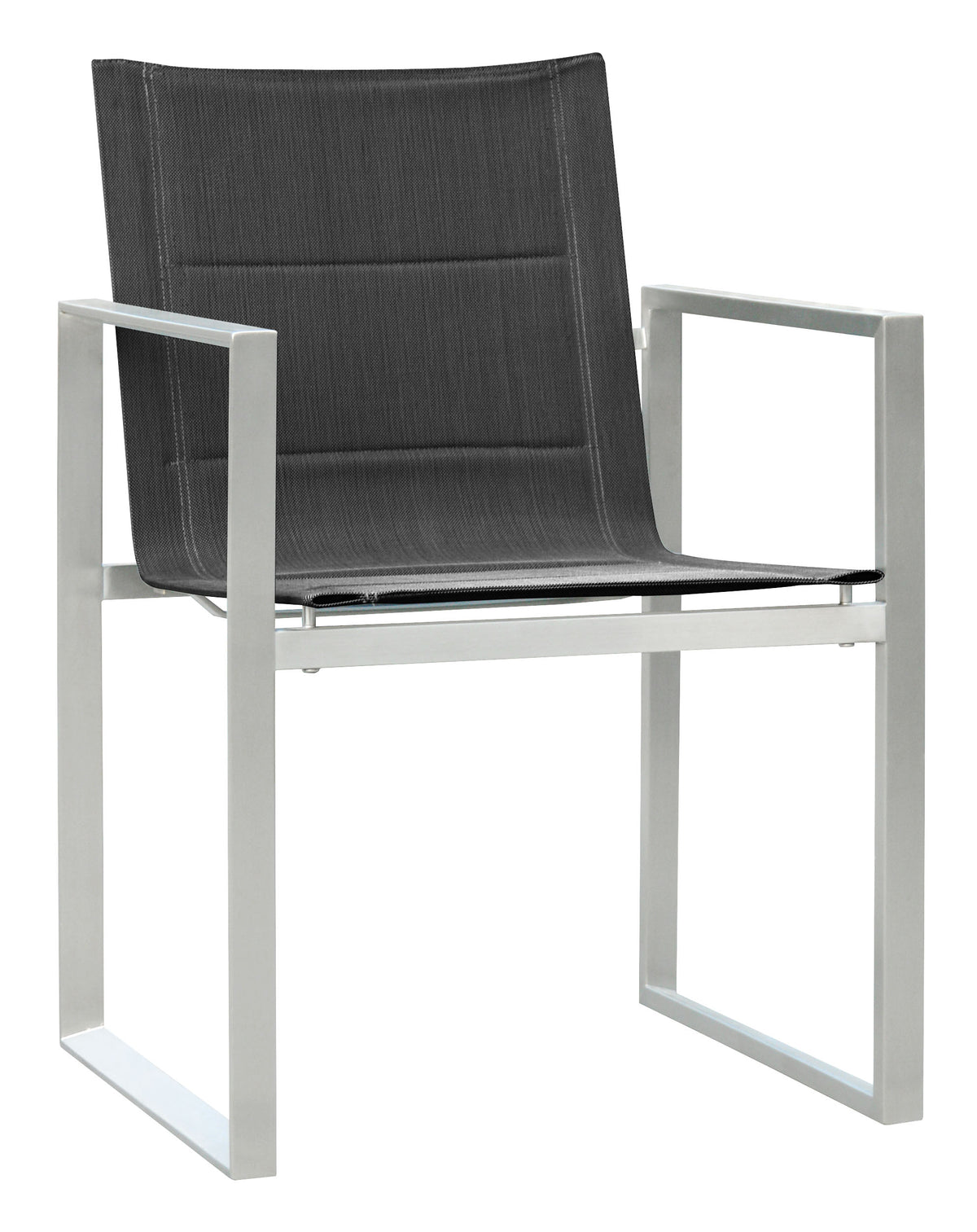 Pebble Stainless Steel Arm Chair - Black Sling – Casualife Outdoor Living