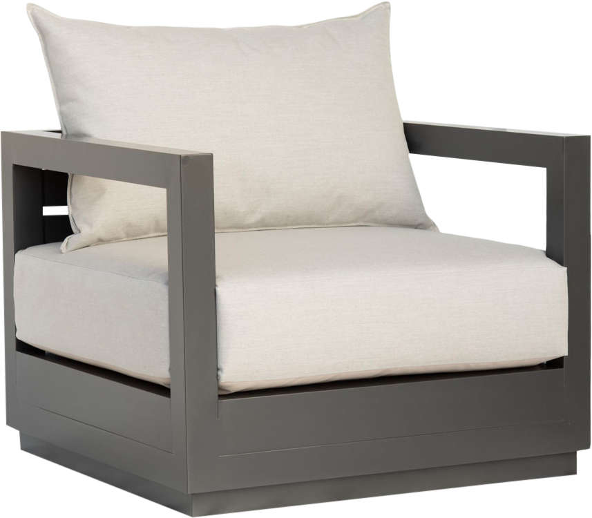 Croft Club Chair - Grey – Casualife Outdoor Living