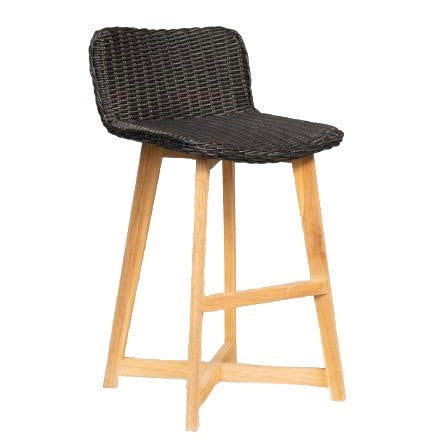 Cabin Counter Bar Stool - Black – Casualife Outdoor Living